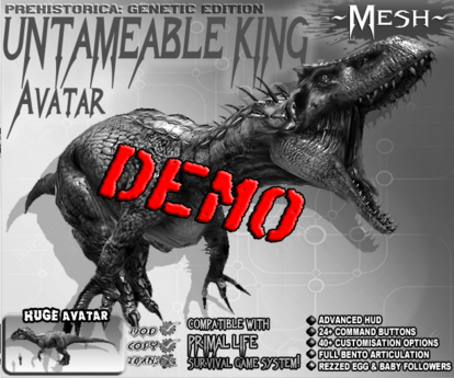 Second Life Marketplace - {DEMO} Untameable King [GENETIC EDITION] MESH ...